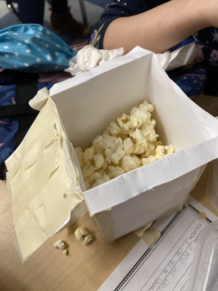 Popcorn Science: Exploring Shape + Volume – What's New in Room 22